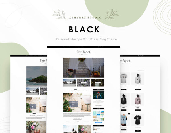 Black – Lifestyle and Travel Blog WordPress Theme - ZThemes Studio